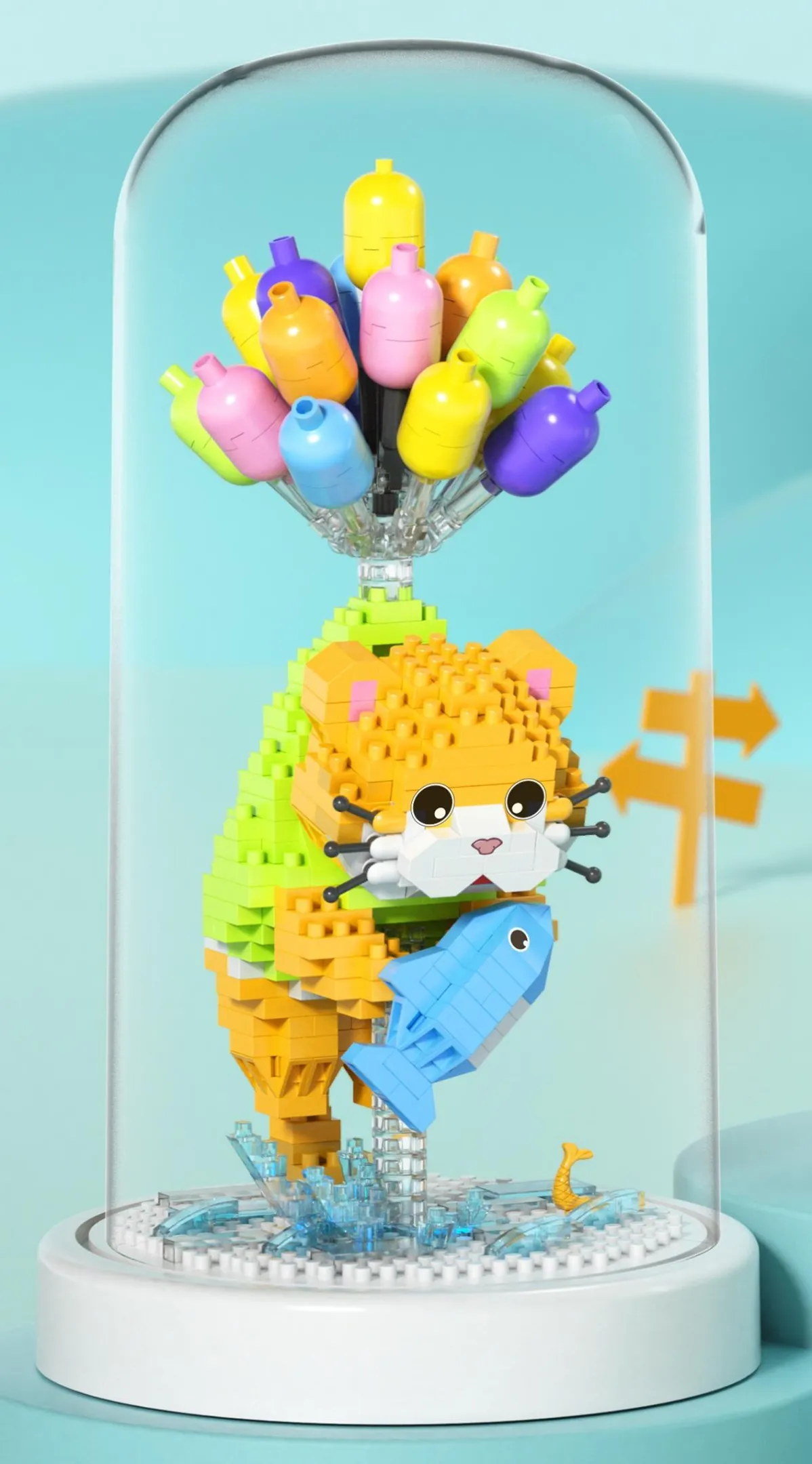 Balody Cat in dome • DIAMOND BLOCKS • Set 16349 • SetDB