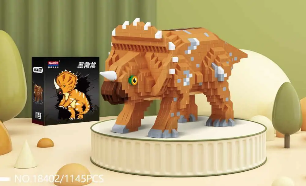 Balody Triceratops • DIAMOND BLOCKS • Set 18402 • SetDB