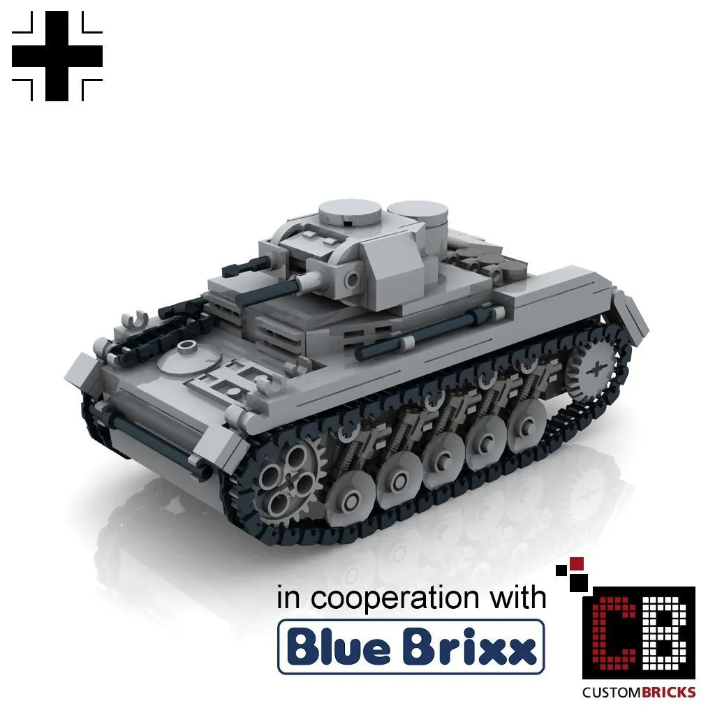 BlueBrixx Panzer II • Set 101069 • SetDB • Merlins Steine