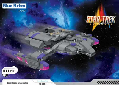 BlueBrixx STAR TREK Danube class Runabout • Set 105691