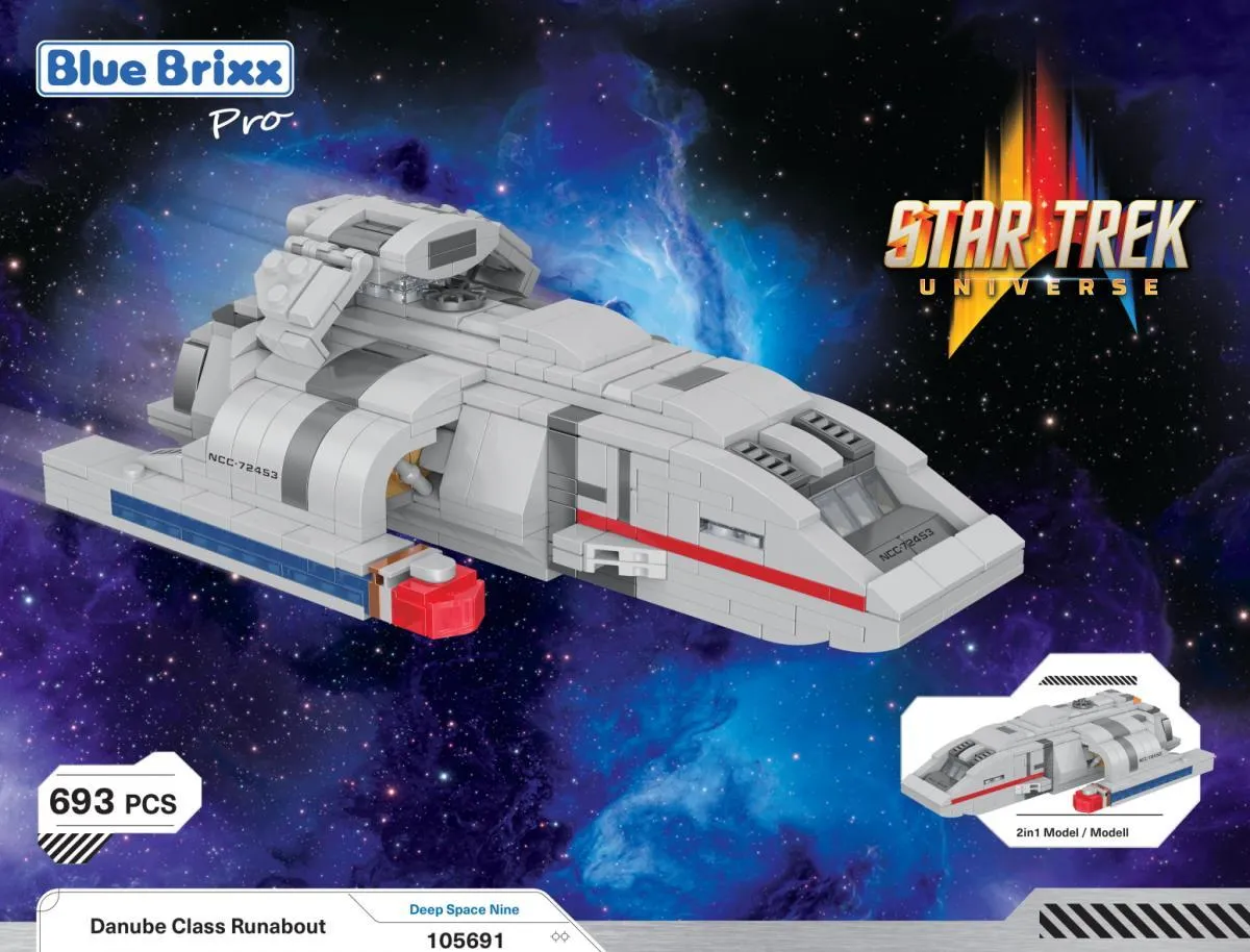 BlueBrixx STAR TREK Danube class Runabout • Set 105691