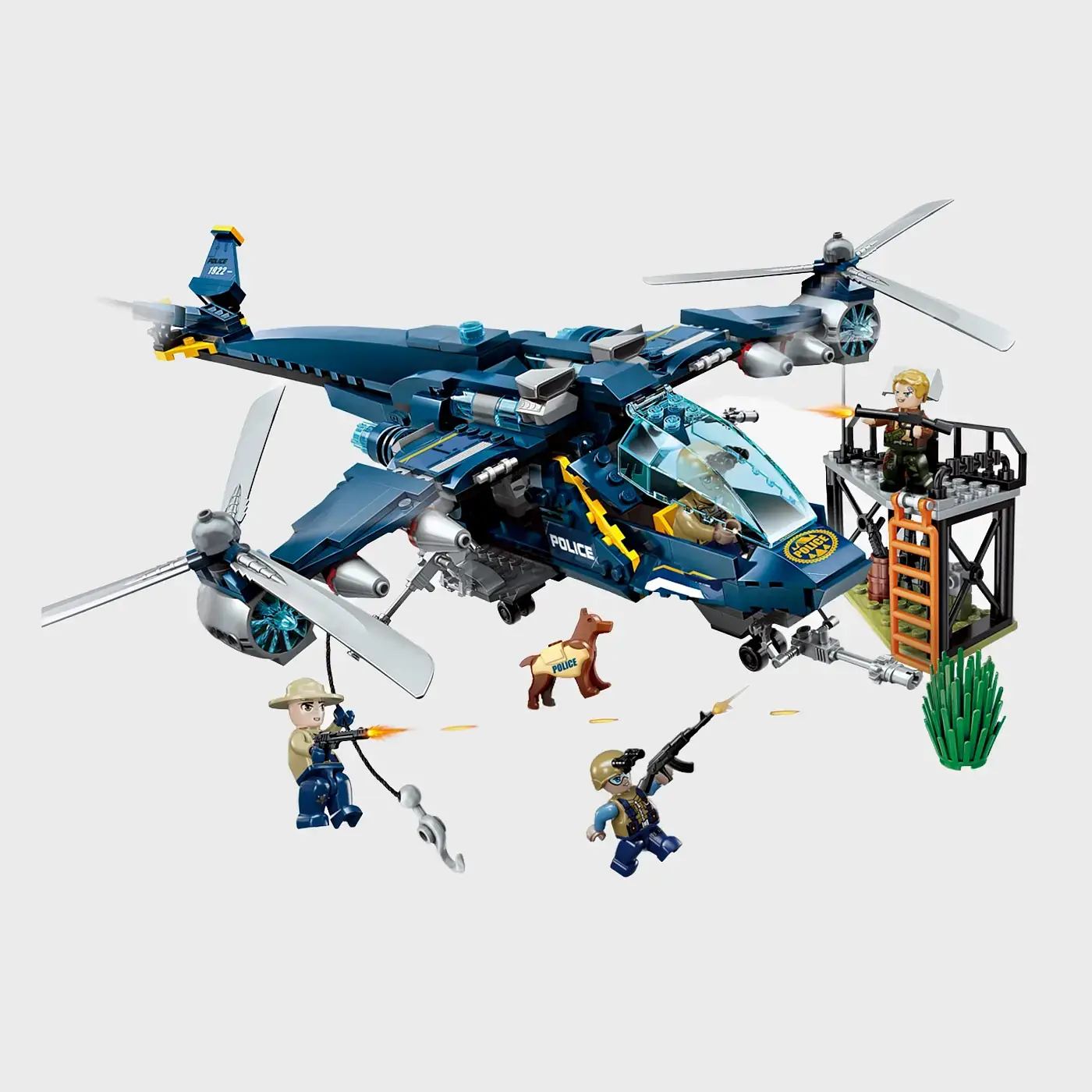 BlueBrixx Forest Police: Police Gunship • Set 107131 • SetDB