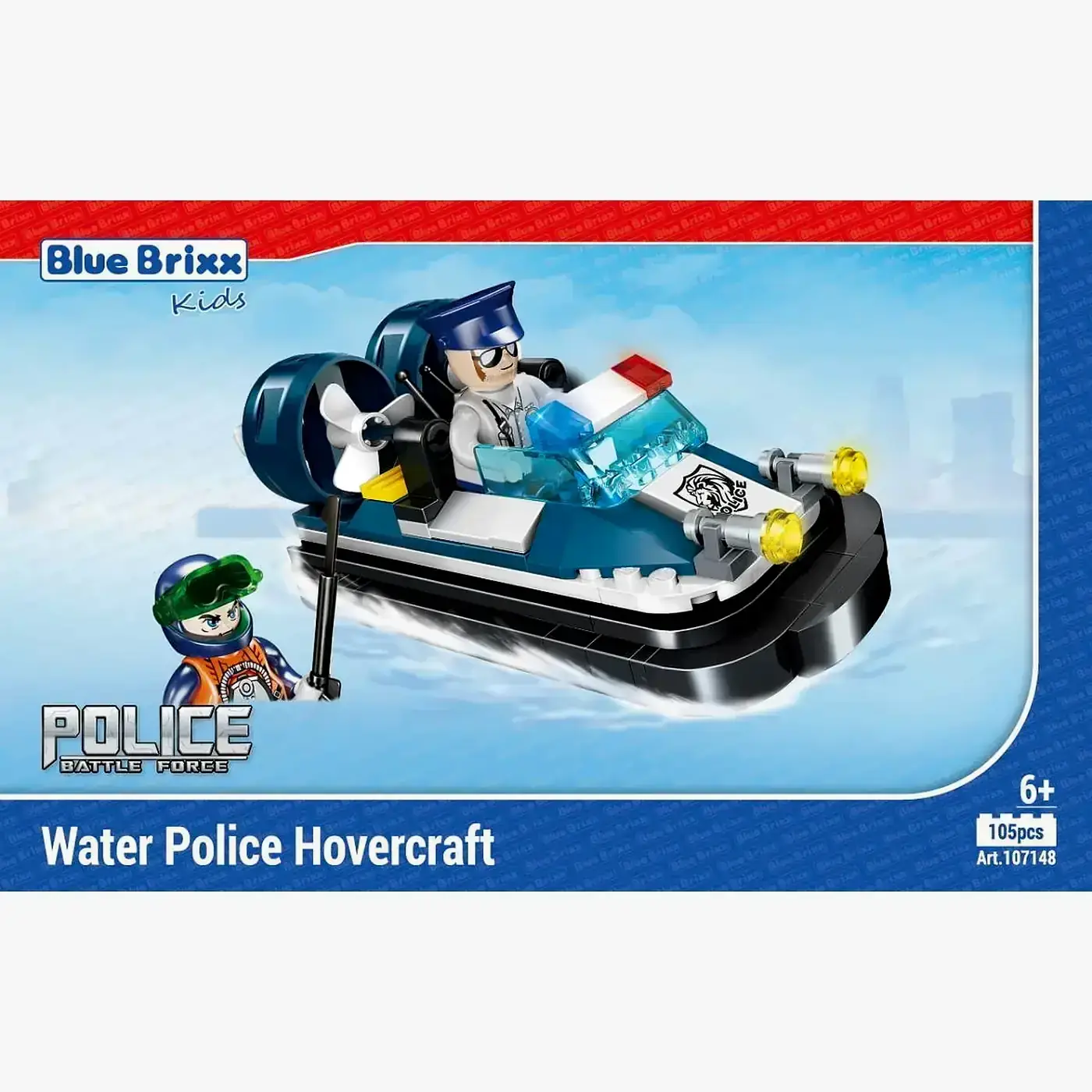 BlueBrixx City Police: Water Police Hovercraft • Set 107148