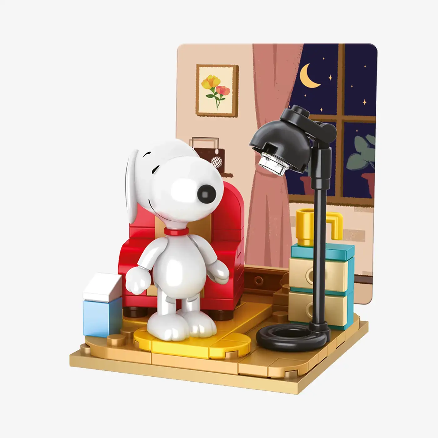 BlueBrixx Peanuts Snoopy relaxing at home • Set 107357