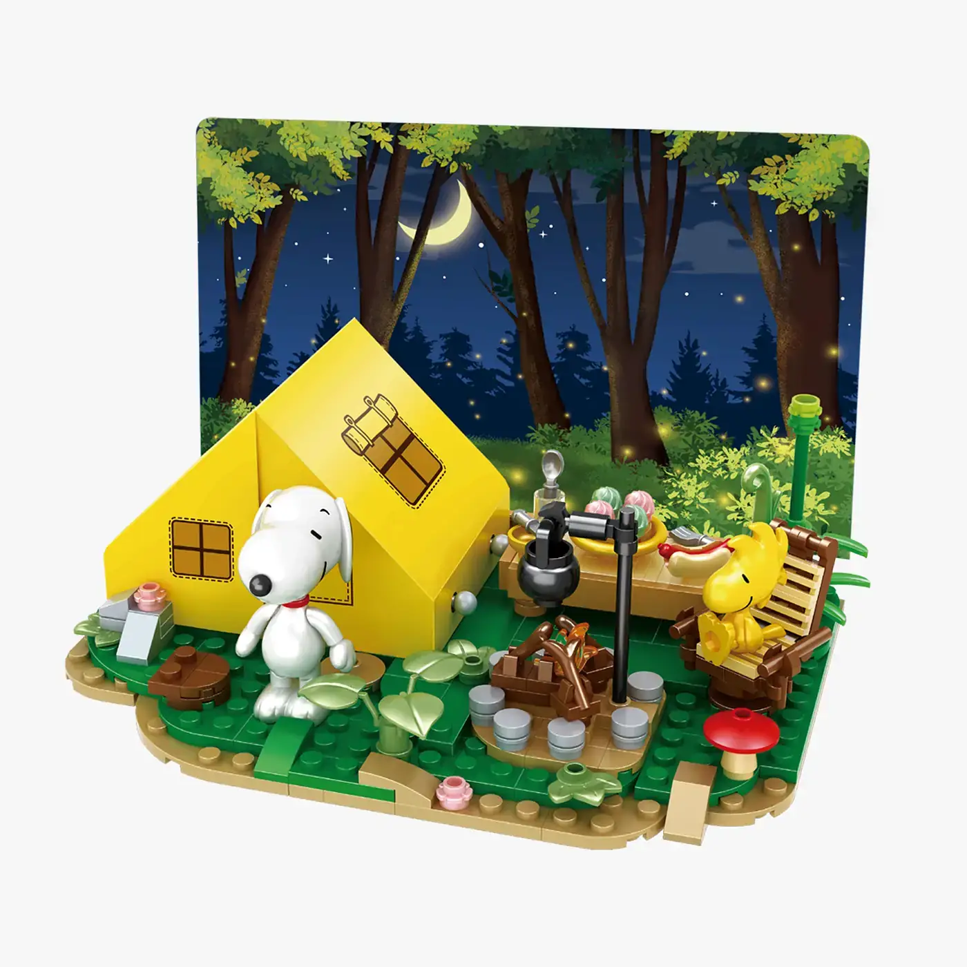 BlueBrixx Peanuts Pfadfinder Snoopy und Woodstock