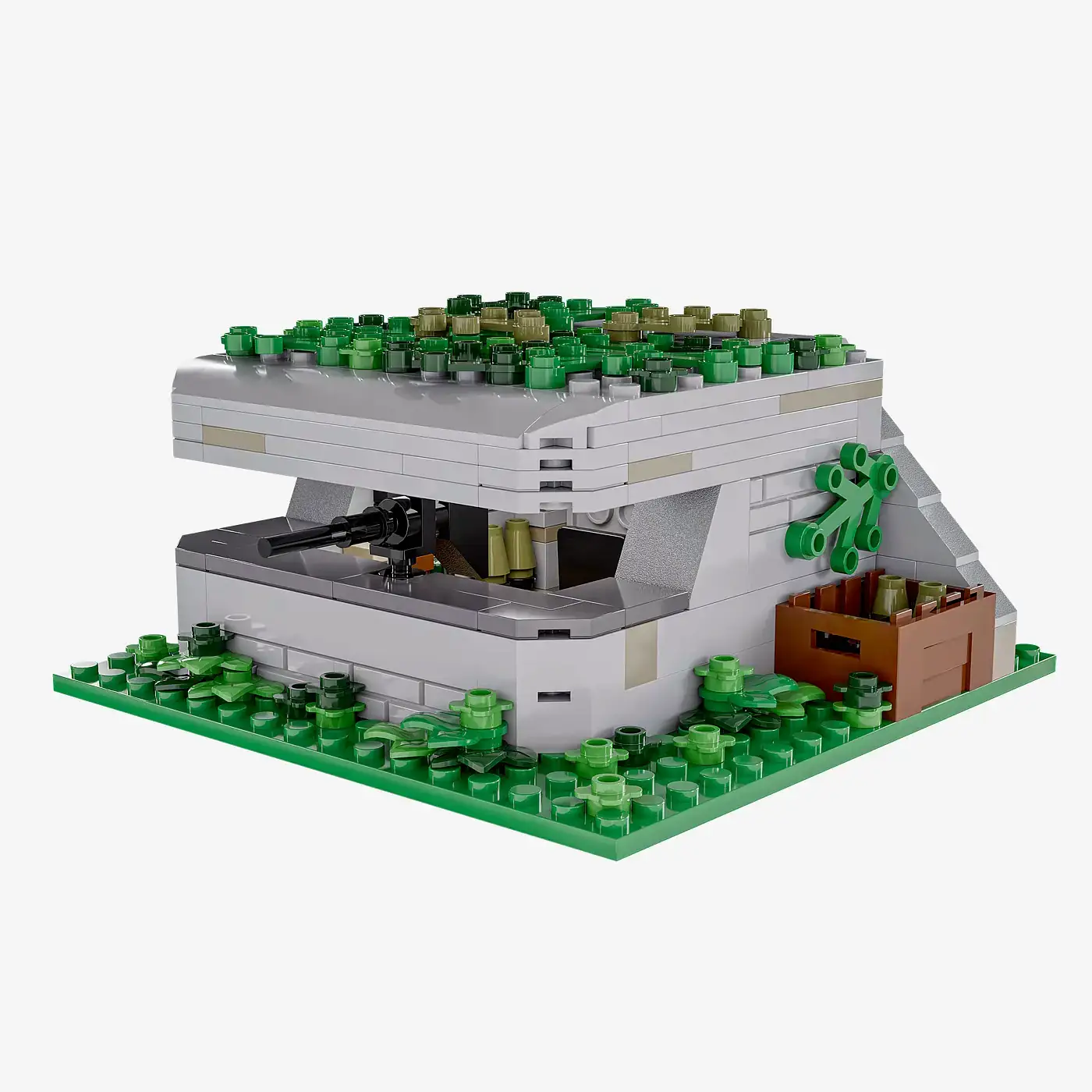 BlueBrixx WW2 small bunker • Set 107905 • SetDB