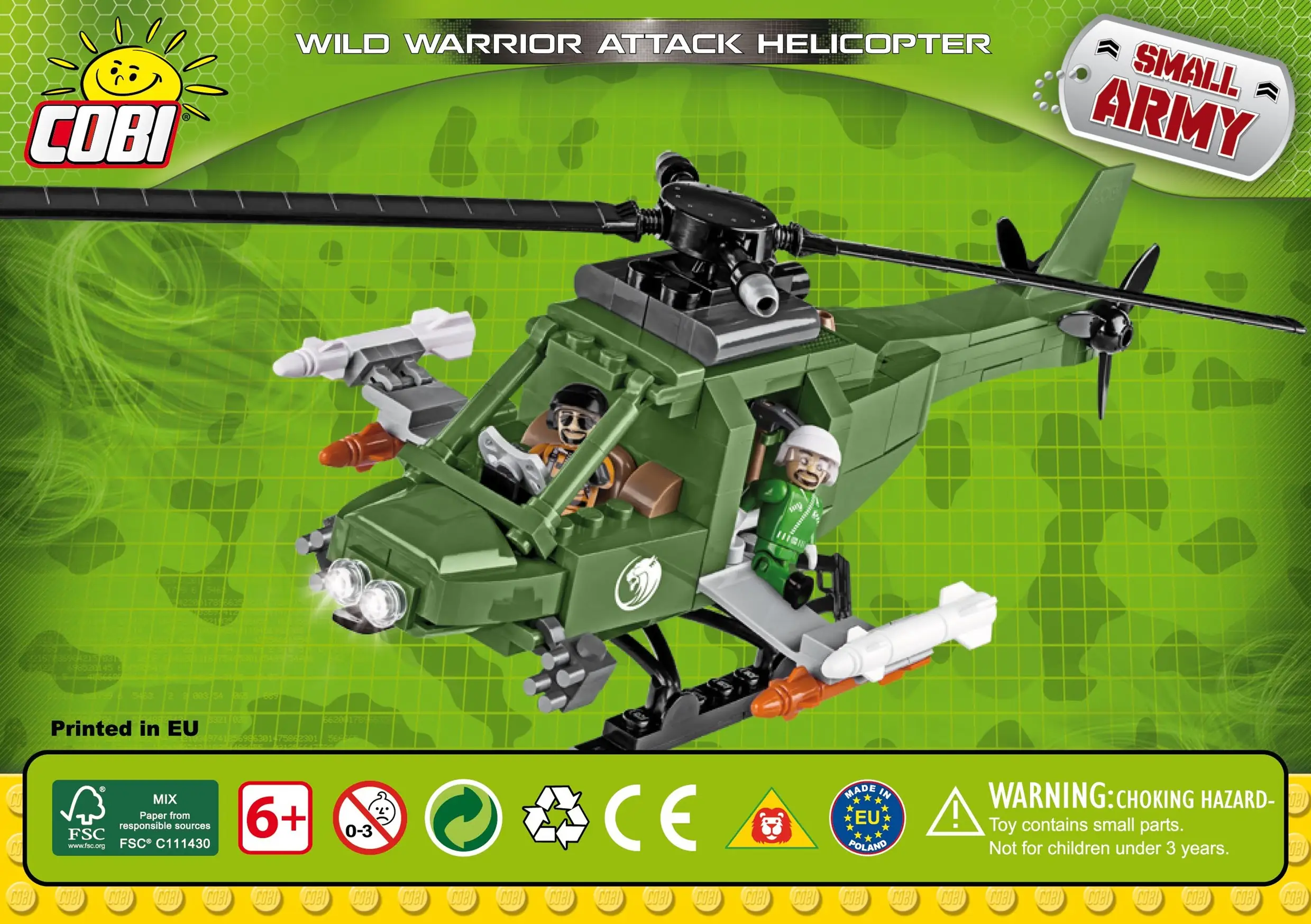 Cobi Wild Warrior Attack Helicopter • Set 2158 • SetDB