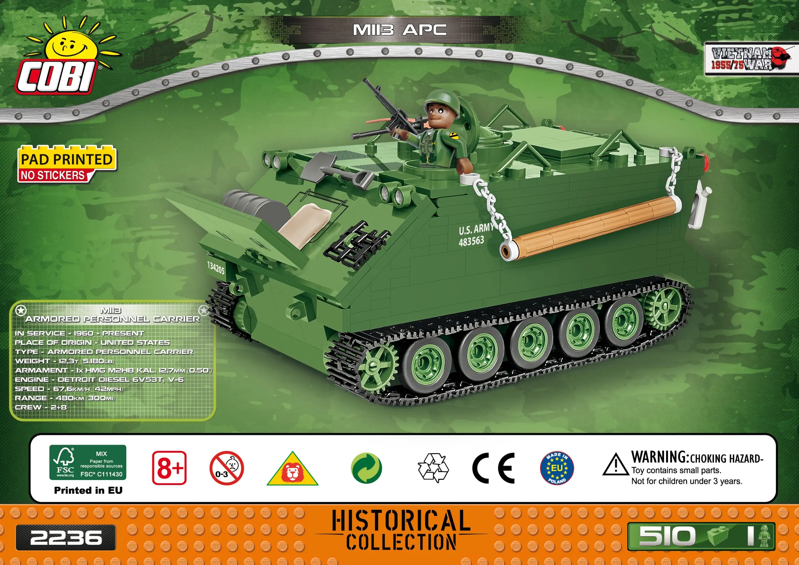 Cobi M113 APC • Set 2236 • SetDB • Merlins Bricks