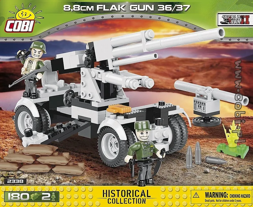 Cobi Flak 36/37 88 MM on wheels • Set 2338 • SetDB