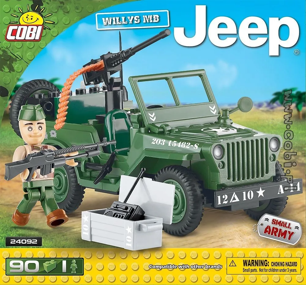 Cobi Jeep Willys MB • Set 24092 • SetDB • Merlins Bricks