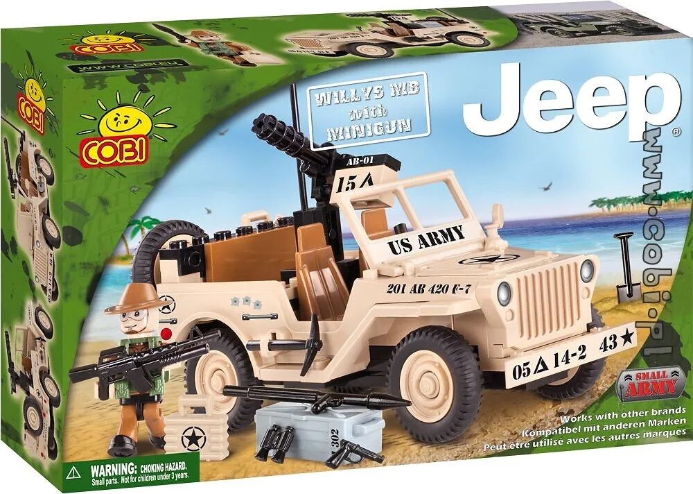 Cobi Jeep Willys MB with Minigun • Set 24113 • SetDB