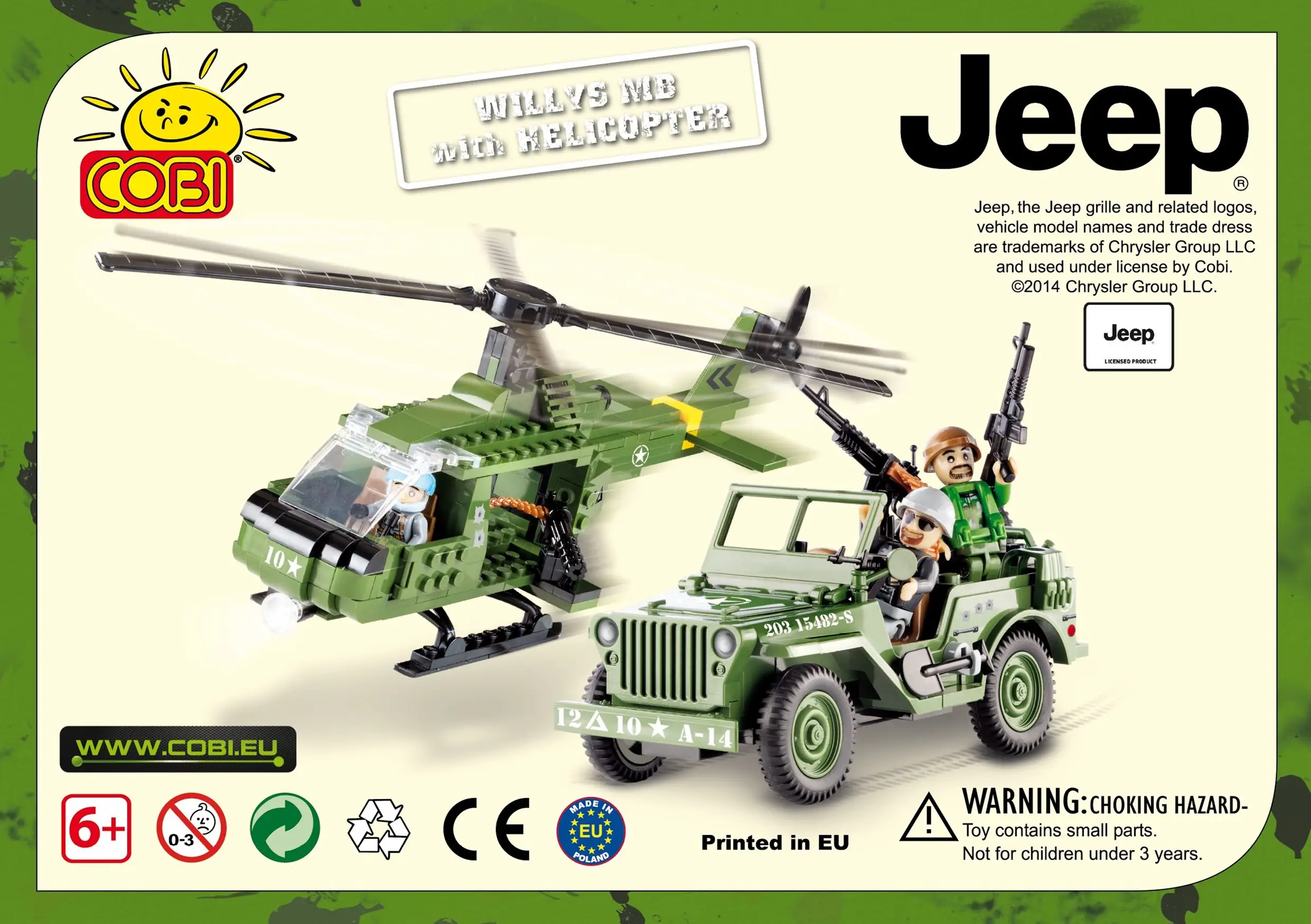Cobi Jeep Willys MB with Helicopter • Set 24254 • SetDB