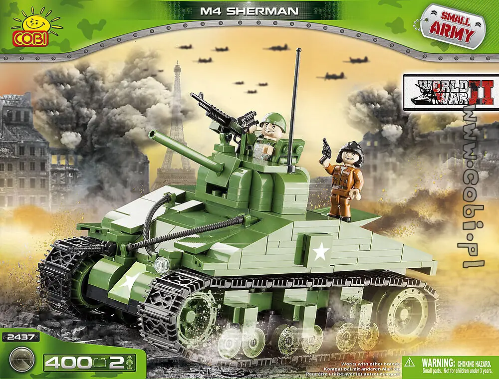 Cobi M4 Sherman Tank • Set 2437 • SetDB • Merlins Bricks