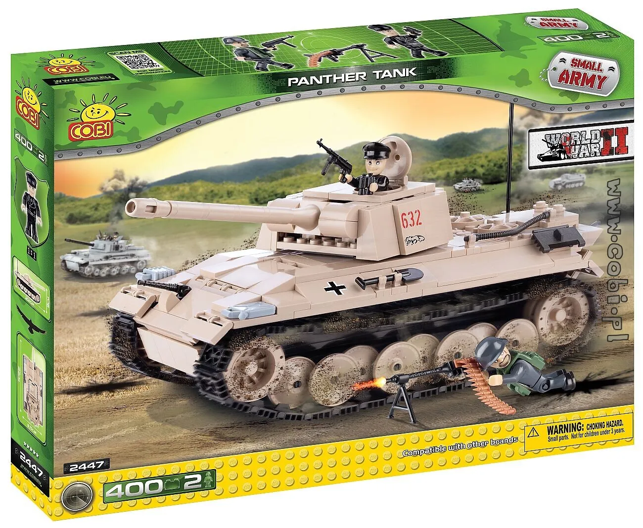 Cobi Panther Tank • Set 2447 • SetDB • Merlins Bricks