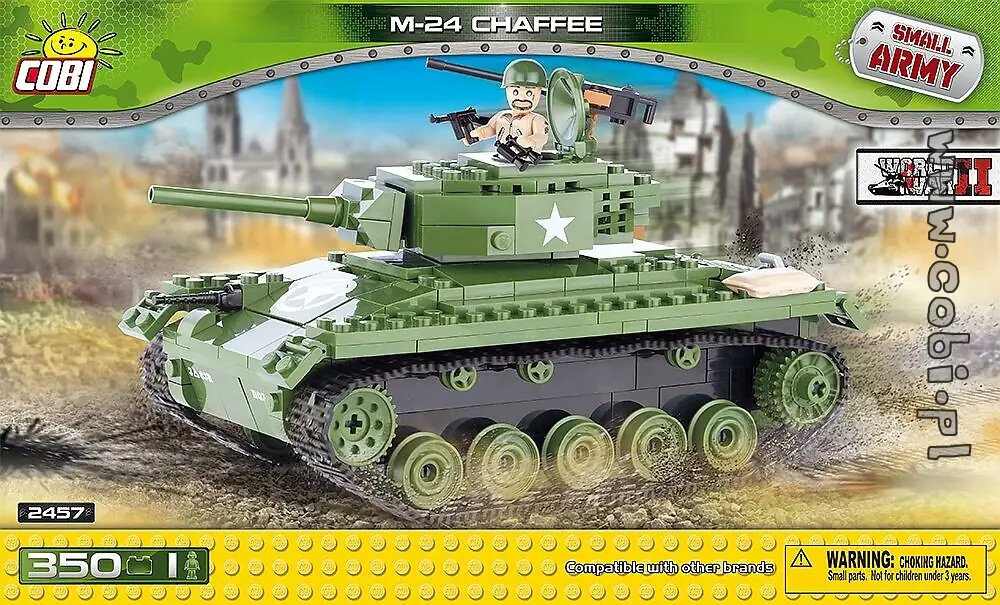 Cobi M24 Chaffee • Set 2457 • SetDB • Merlins Bricks
