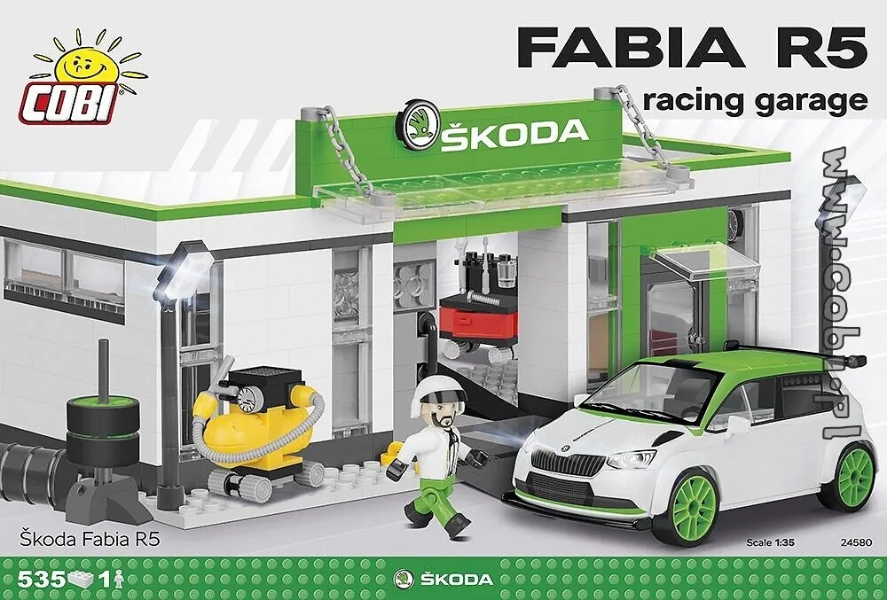 Cobi Skoda Fabia R5 Racing Garage Autowerkstatt • Set 24580