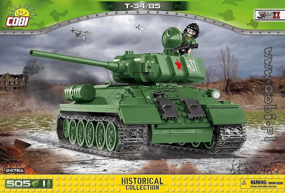 Cobi T-34/85 Soviet tank • Set 2476A • SetDB