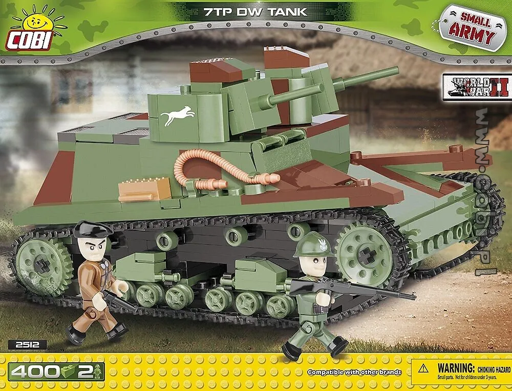 Cobi 7TP DW Tank • Set 2512 • SetDB • Merlins Bricks