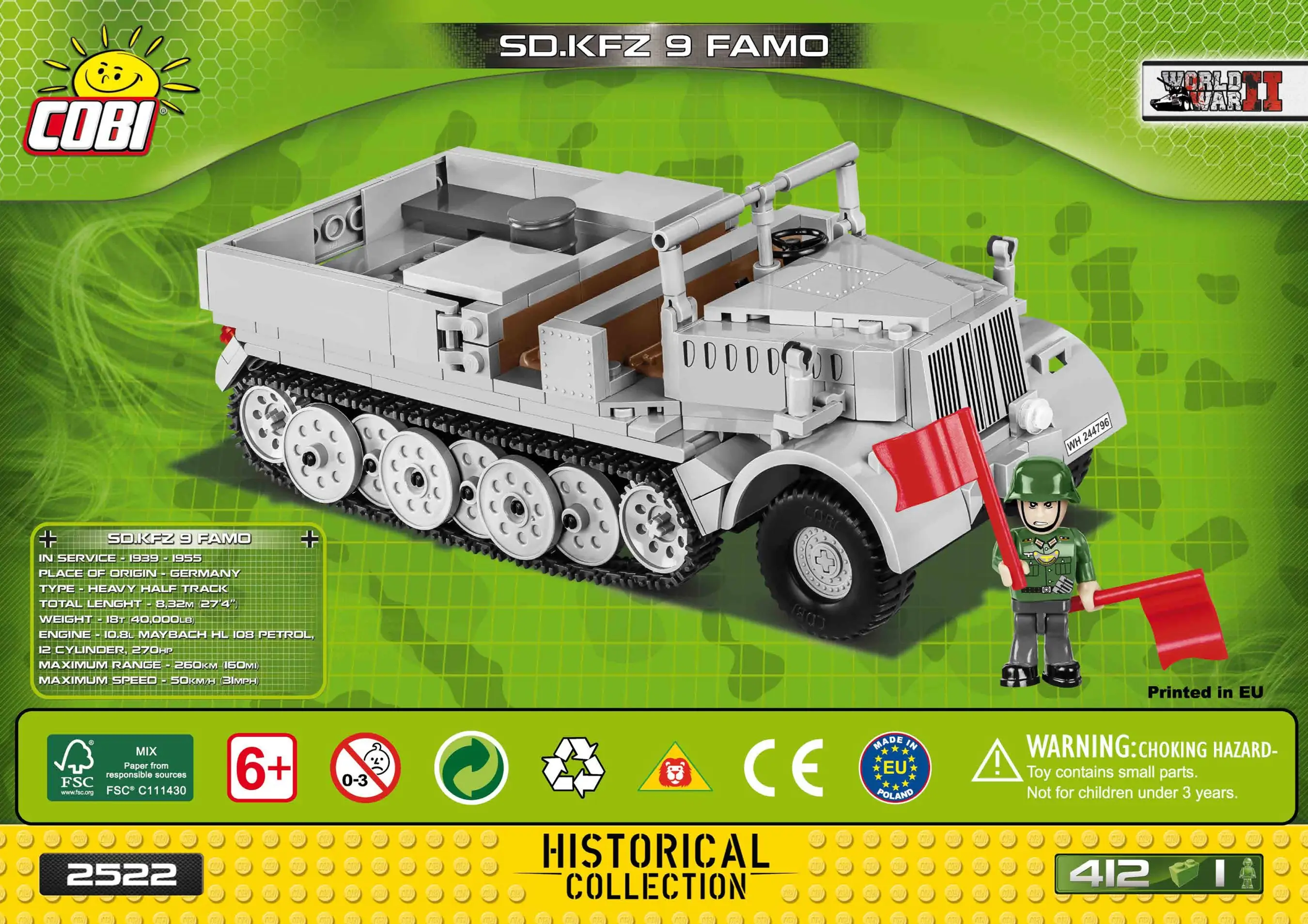 Cobi Sd.Kfz 9 Famo ciężki ciągnik artyleryjski • Set 2522