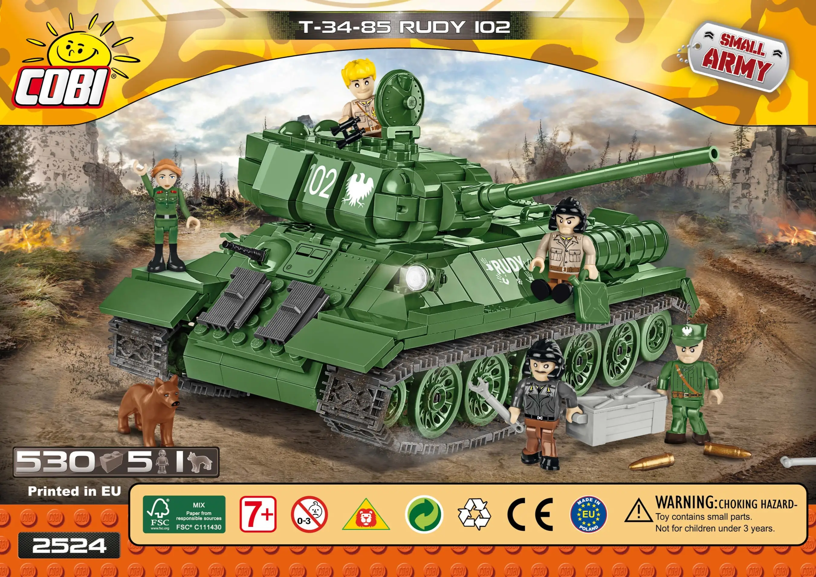 Cobi T-34/85 Rudy 102 Limited Edition • Set 2524 • SetDB