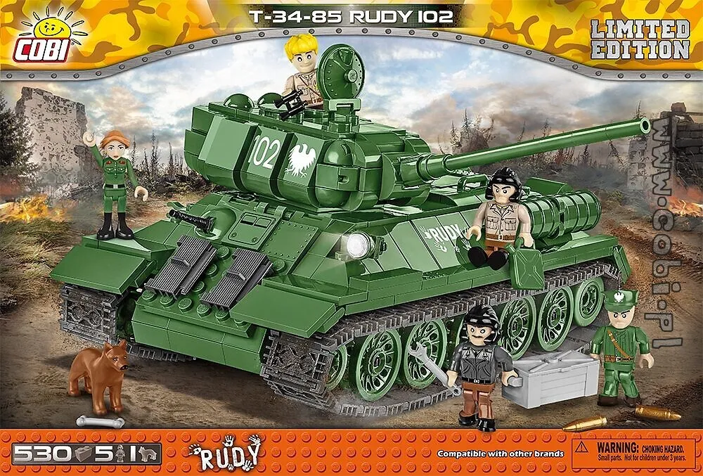 Cobi T-34/85 Rudy 102 Limited Edition • Set 2524 • SetDB