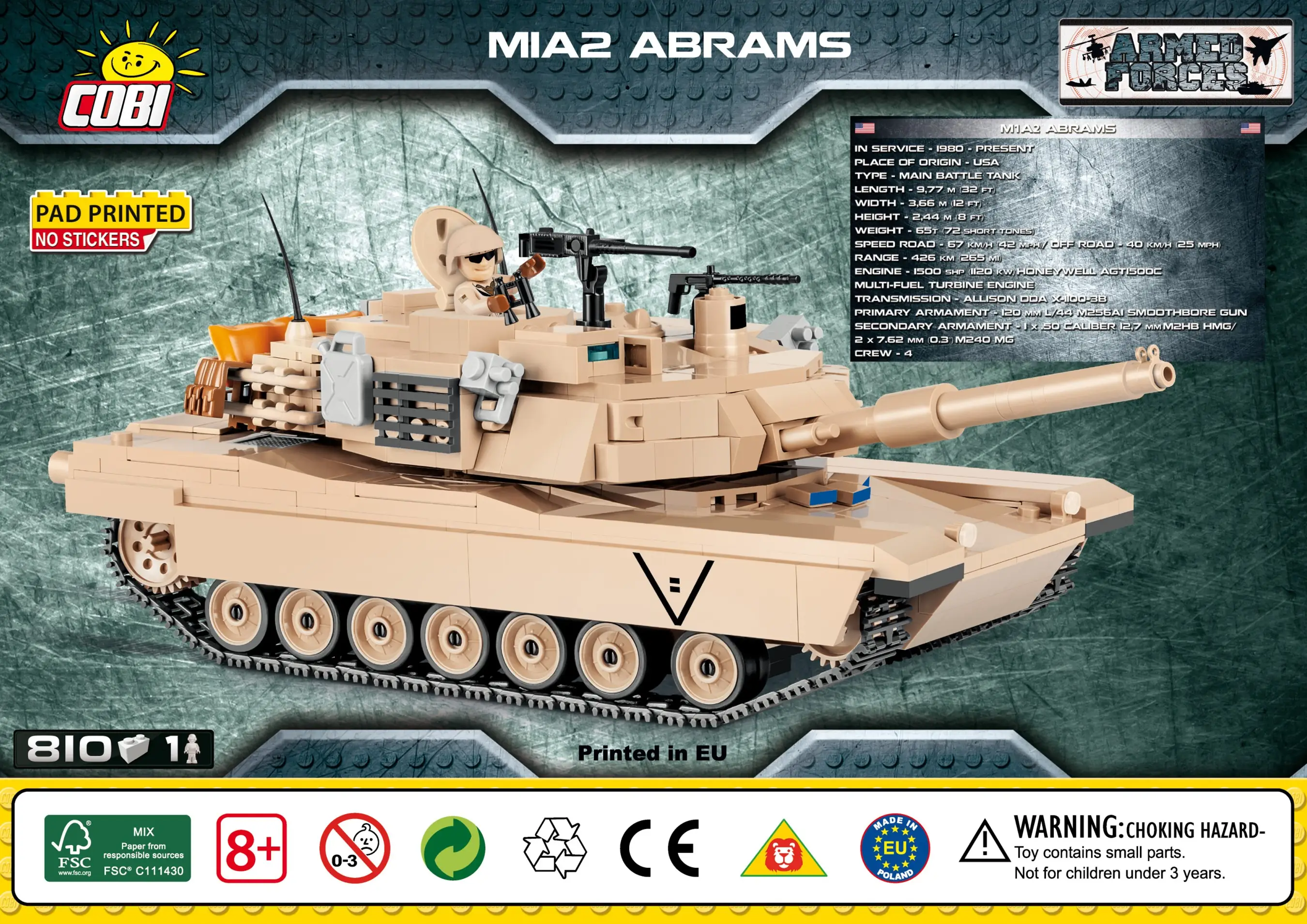 Cobi M1A2 Abrams • Set 2619 • SetDB • Merlins Bricks