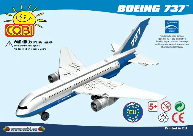Cobi Boeing 737 • Set 26200 • SetDB • Merlins Bricks