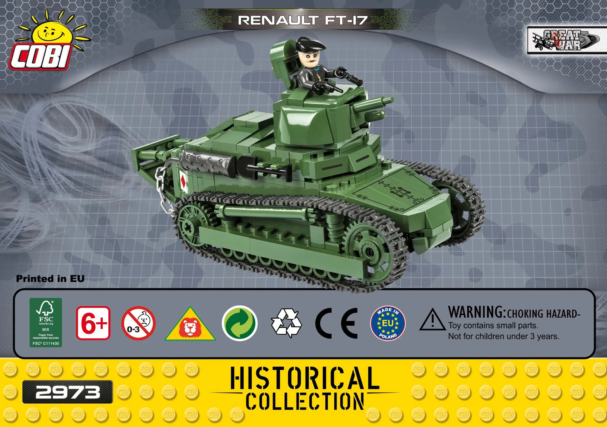 Cobi Renault FT-17 • Set 2973 • SetDB • Merlins Bricks