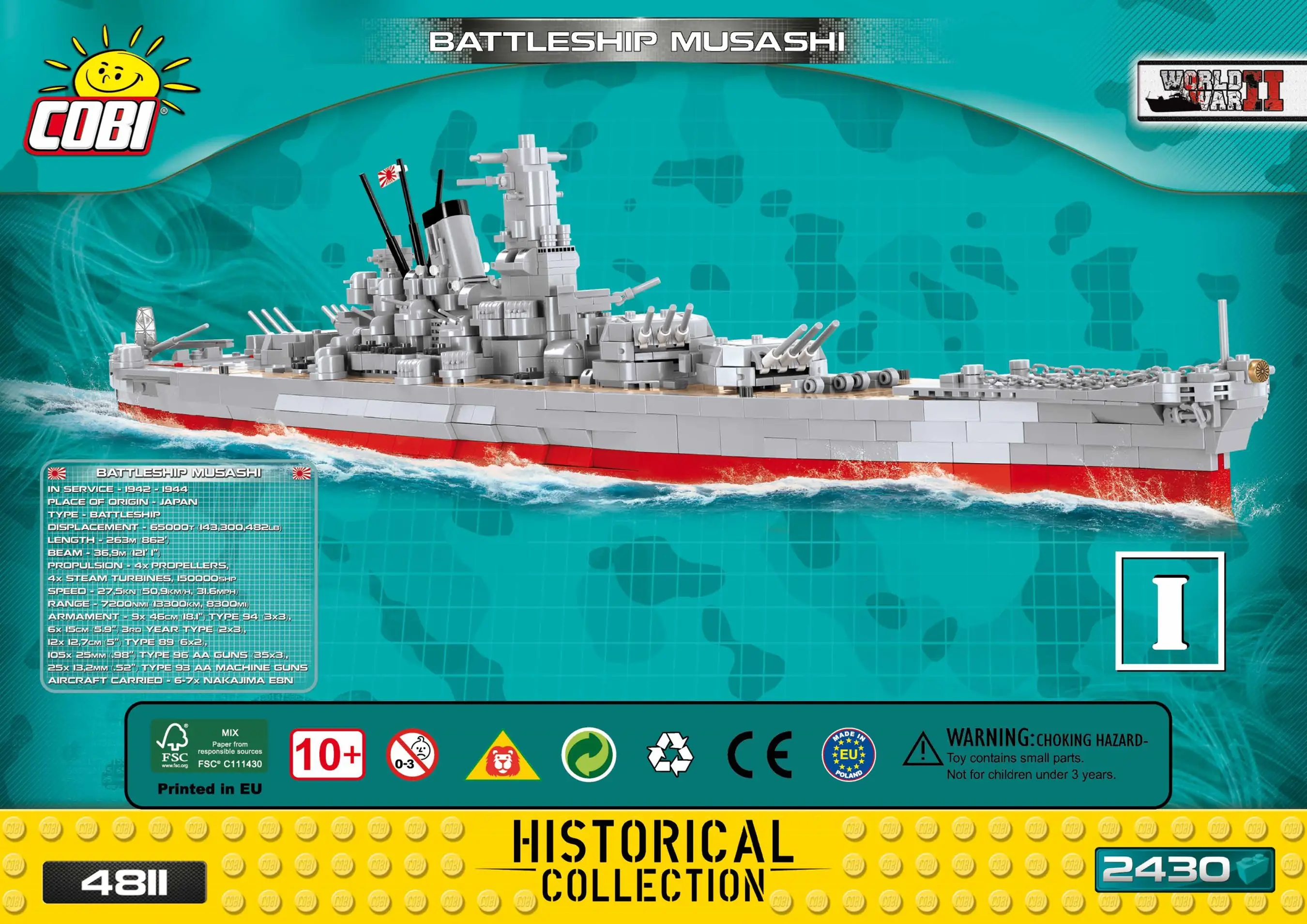 Cobi Musashi japanisches Schlachtschiff • Set 4811 • SetDB