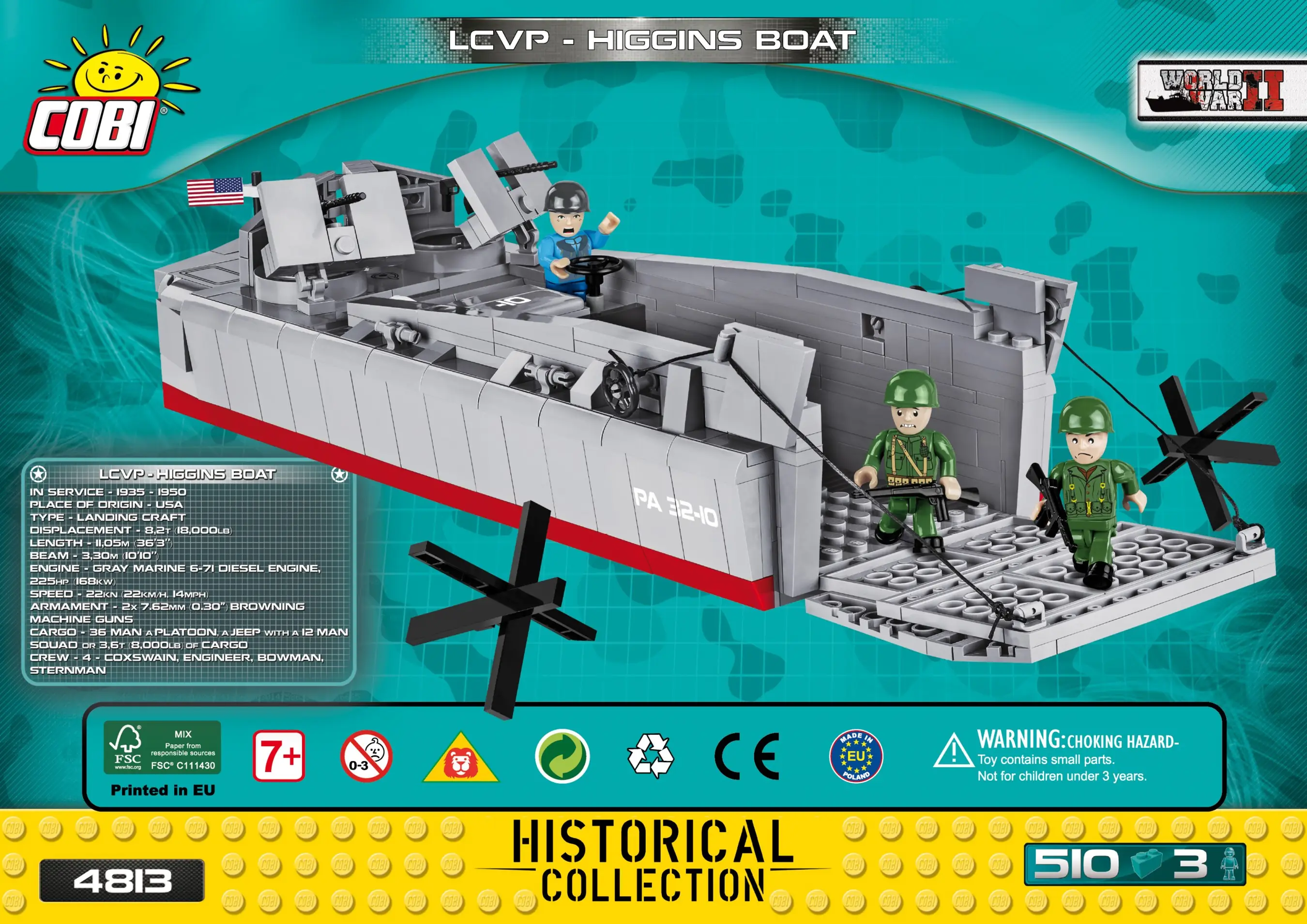 Cobi River Patrol Boat • Set 2195 • SetDB • Merlins Bricks