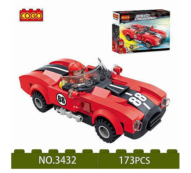 Cogo Race car in red/black • Set 3432 • SetDB