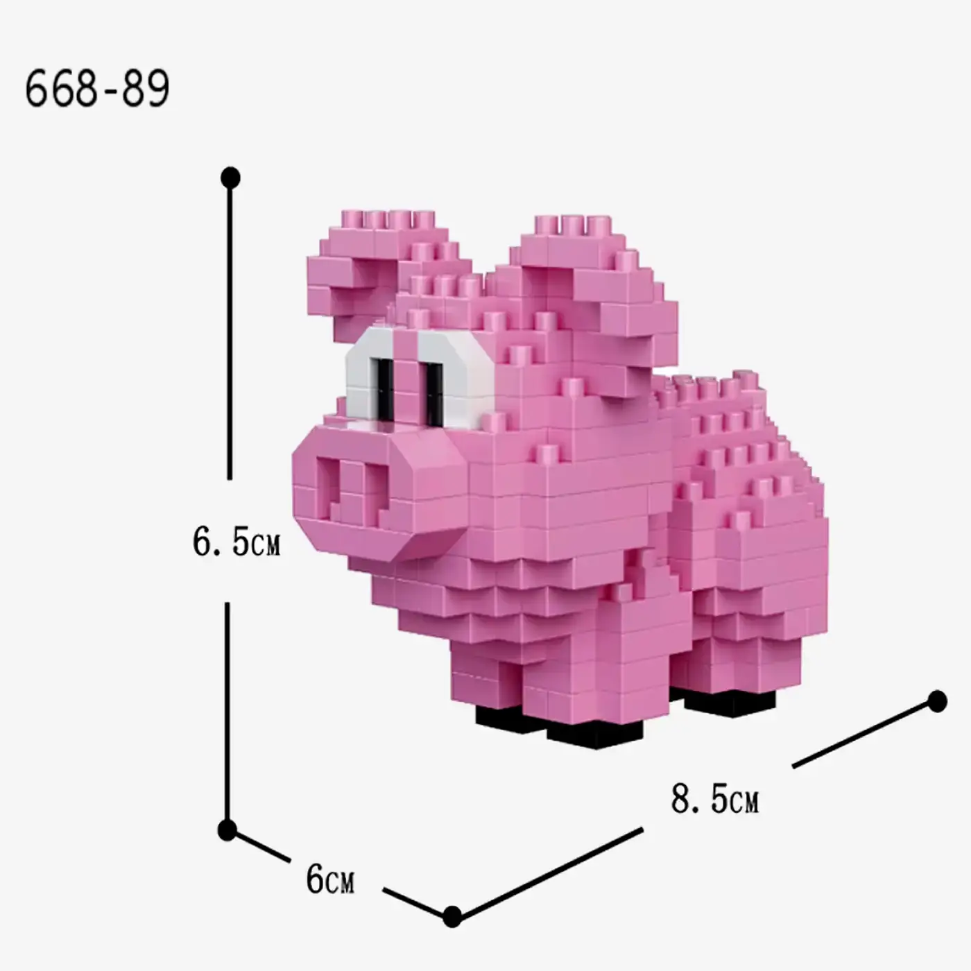 DAIA Little Pig • DIAMOND BLOCKS • Set 668-89 • SetDB