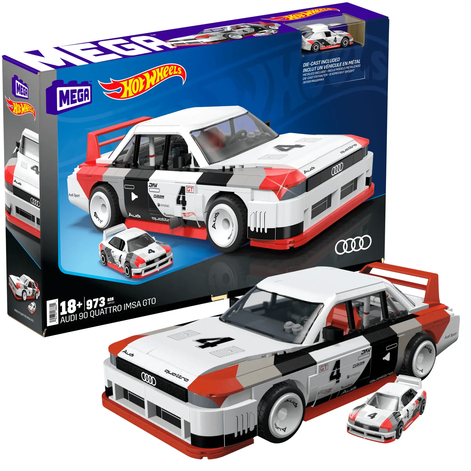 MEGA Construx Hot Wheels Audi 90 Quattro IMSA GTO