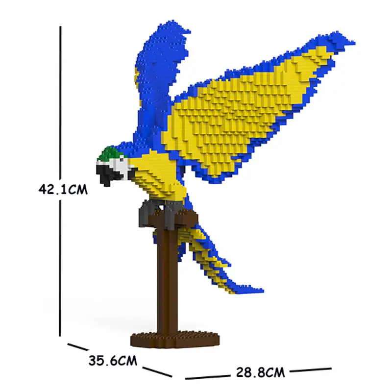 JEKCA Blue-and-Gold Macaw 02S • SCULPTOR BLOCKS