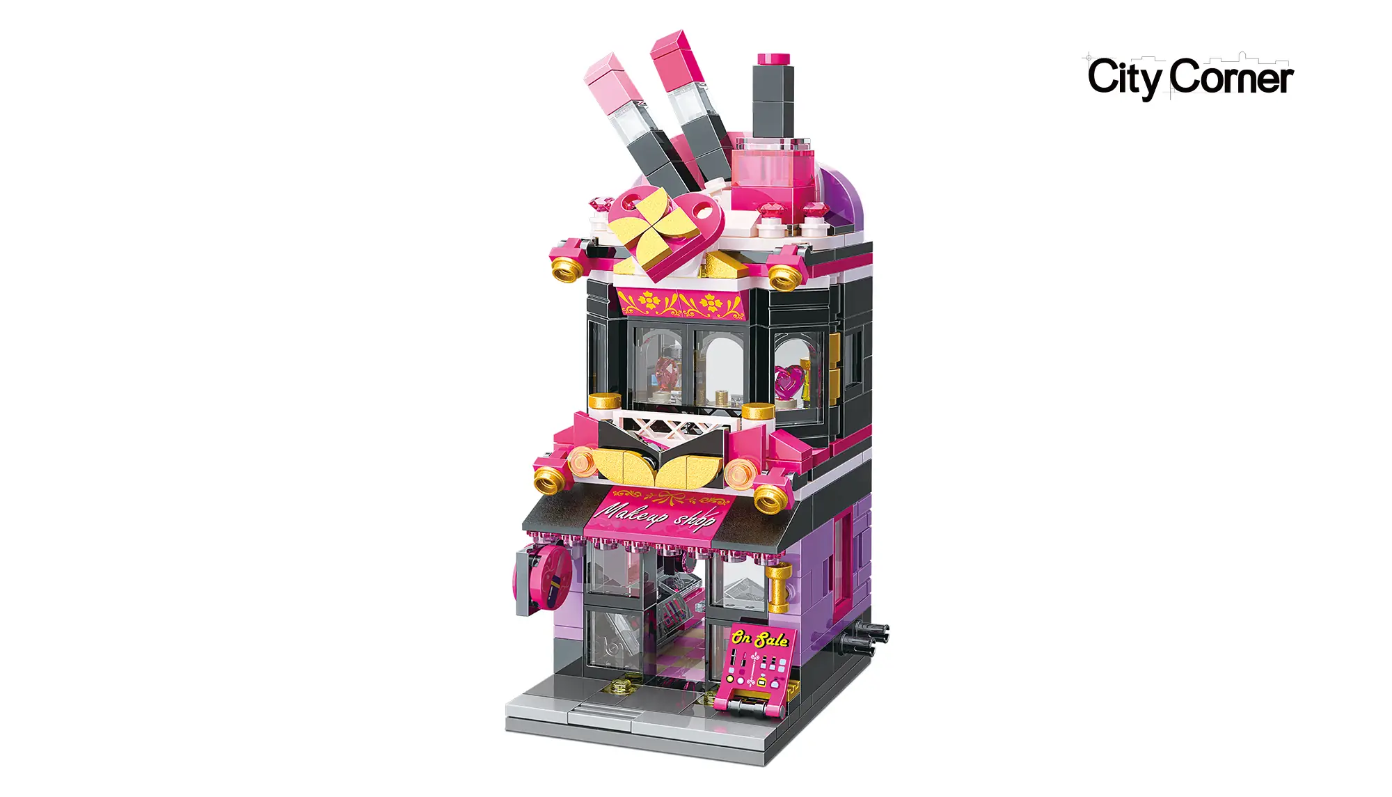 Keeppley City Corner 2 Teddy-Laden Teddy Theme Store Kuscheltier