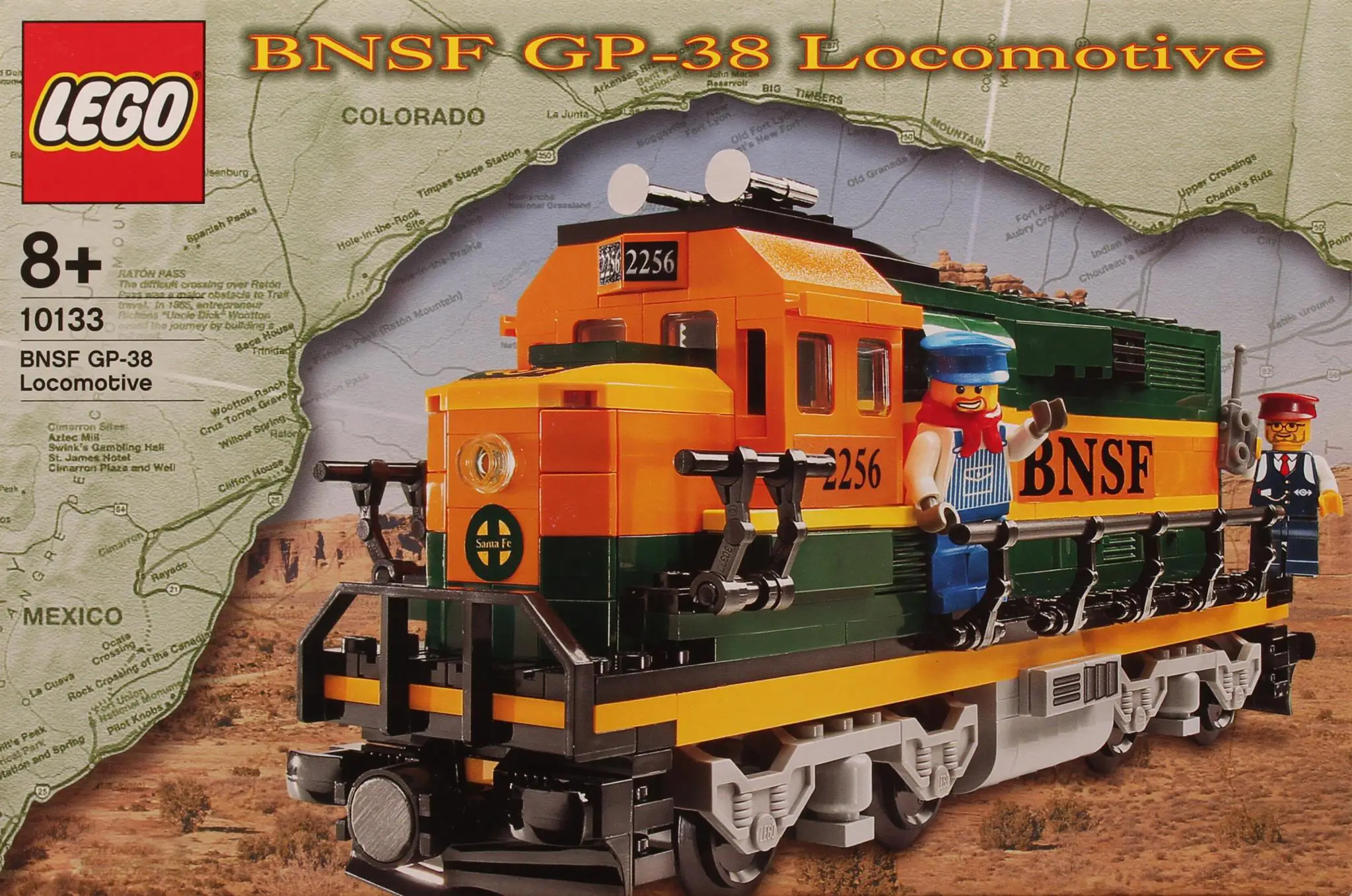LEGO Trains Burlington Northern Santa Fe GP-38 Locomotive
