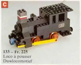 LEGO Trains Locomotive • Set 133 • SetDB • Merlins Bricks