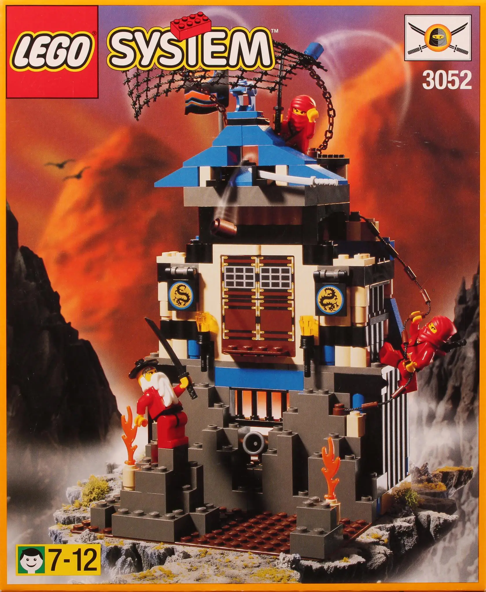LEGO Castle Ninja's Fire Fortress • Set 3052 • SetDB