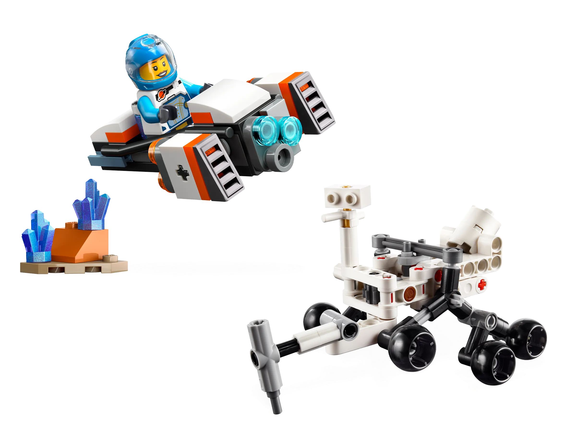 LEGO City Friends Weltraum-Hoverbike & NASA Mars Rover Perseverance