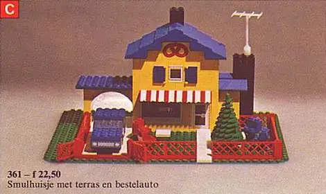 LEGO Tea Garden Cafe with Baker's Van • Set 361 • SetDB