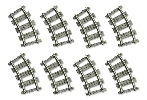 LEGO Trains Curved Rails • Set 4520 • SetDB • Merlins Bricks