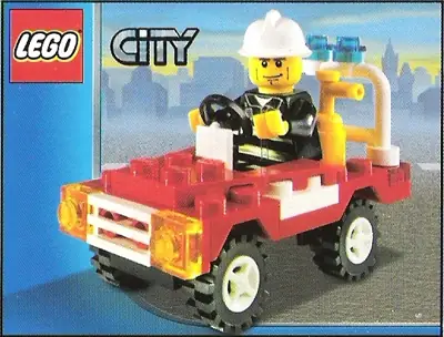 LEGO City Fire Car • Set 7241 • SetDB • Merlins Bricks
