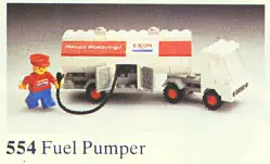 LEGO City Exxon Fuel Pumper • Set 554 • SetDB