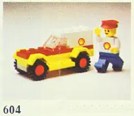 LEGO City Shell Service Car • Set 604 • SetDB