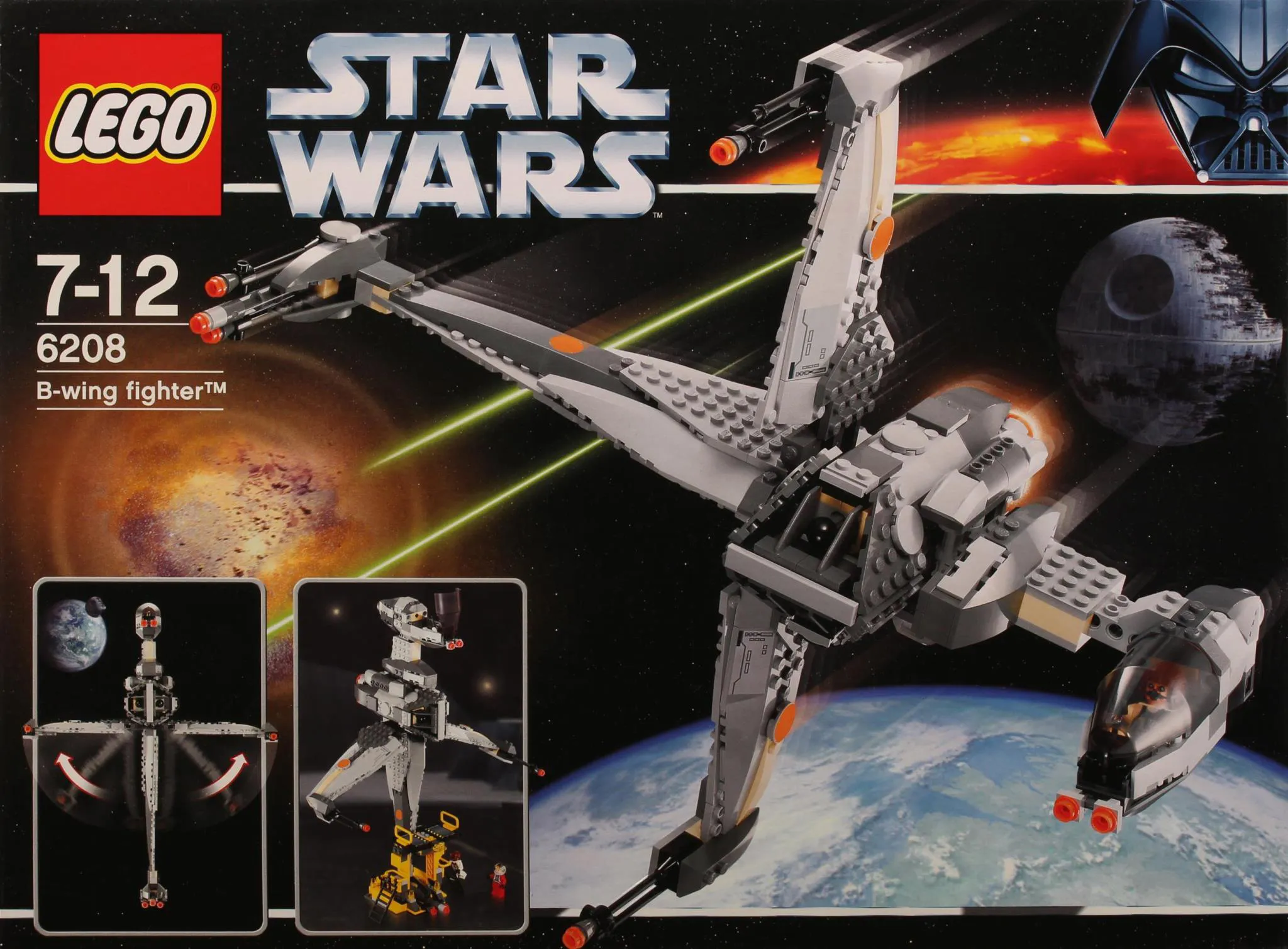 LEGO Star Wars B Wing Fighter Set 6208 SetDB
