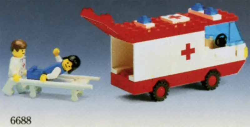 LEGO City Ambulance • Set 6688 • SetDB • Merlins Bricks