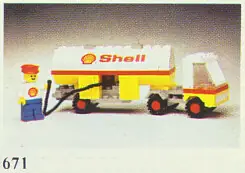 LEGO City Shell Fuel Pumper • Set 671 • SetDB
