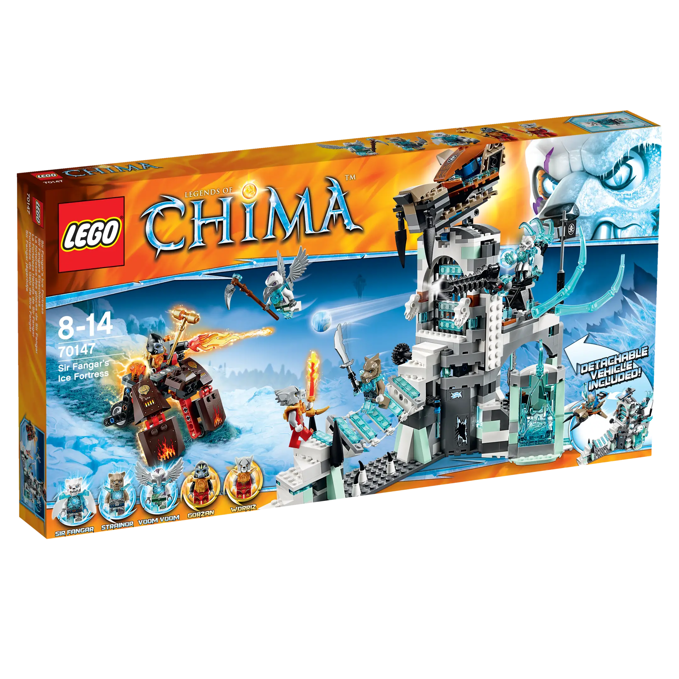 LEGO CHIMA Sir Fangar's Ice Fortress • Set 70147 • SetDB