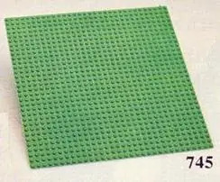 LEGO Baseplate, Green • Set 745 • SetDB • Merlins Steine