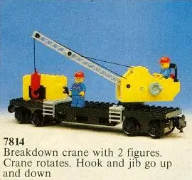 LEGO Trains Crane Wagon with Small Container • Set 7814